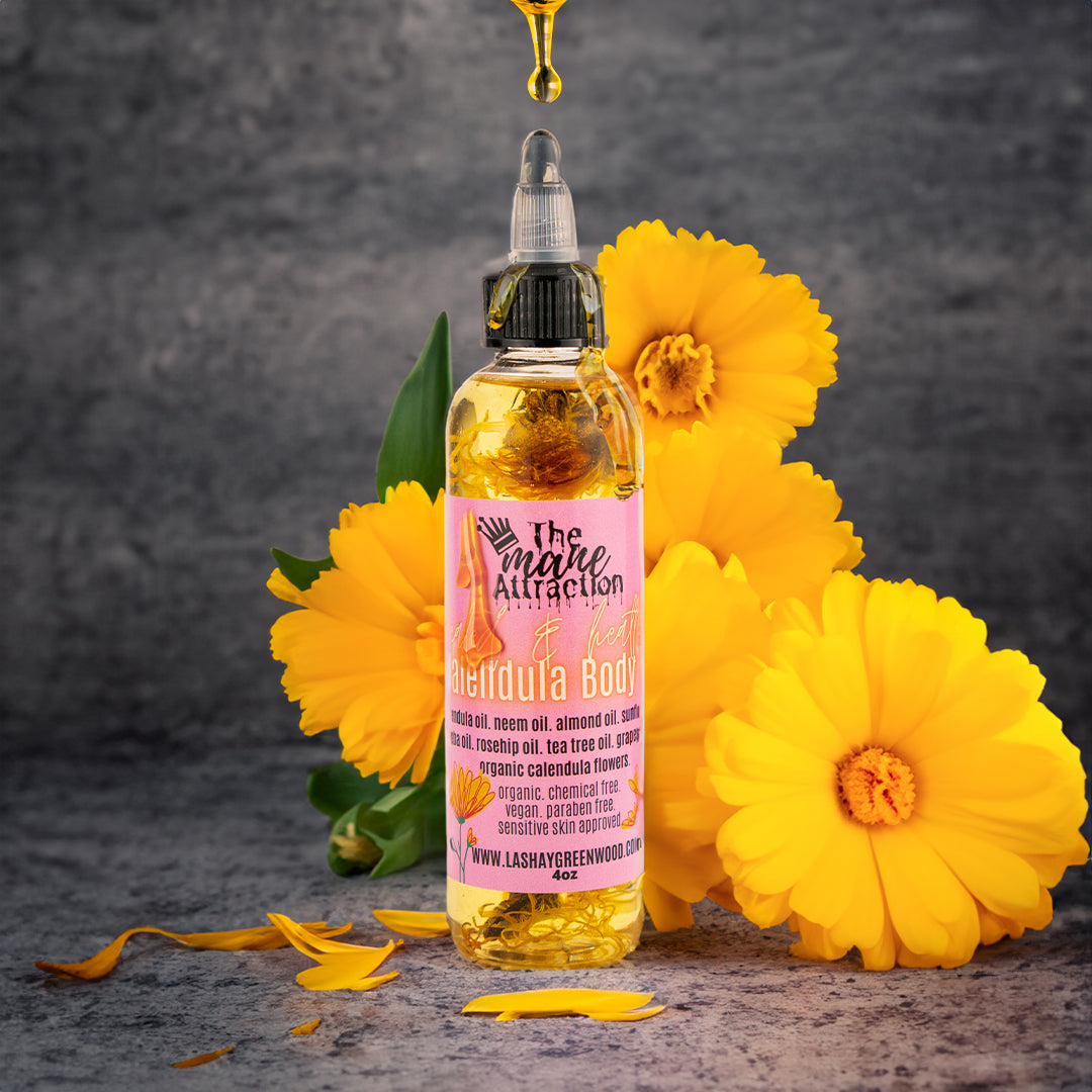 Healed & Healthy Calendula Body Oil | The Mane Attraction