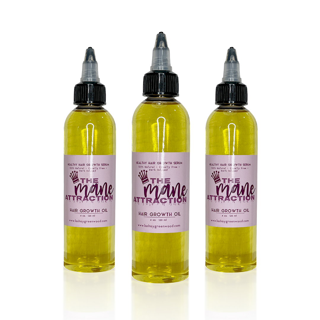 Stimulating Hair Growth Oil 3-In-1 Bundle | The Mane Attraction